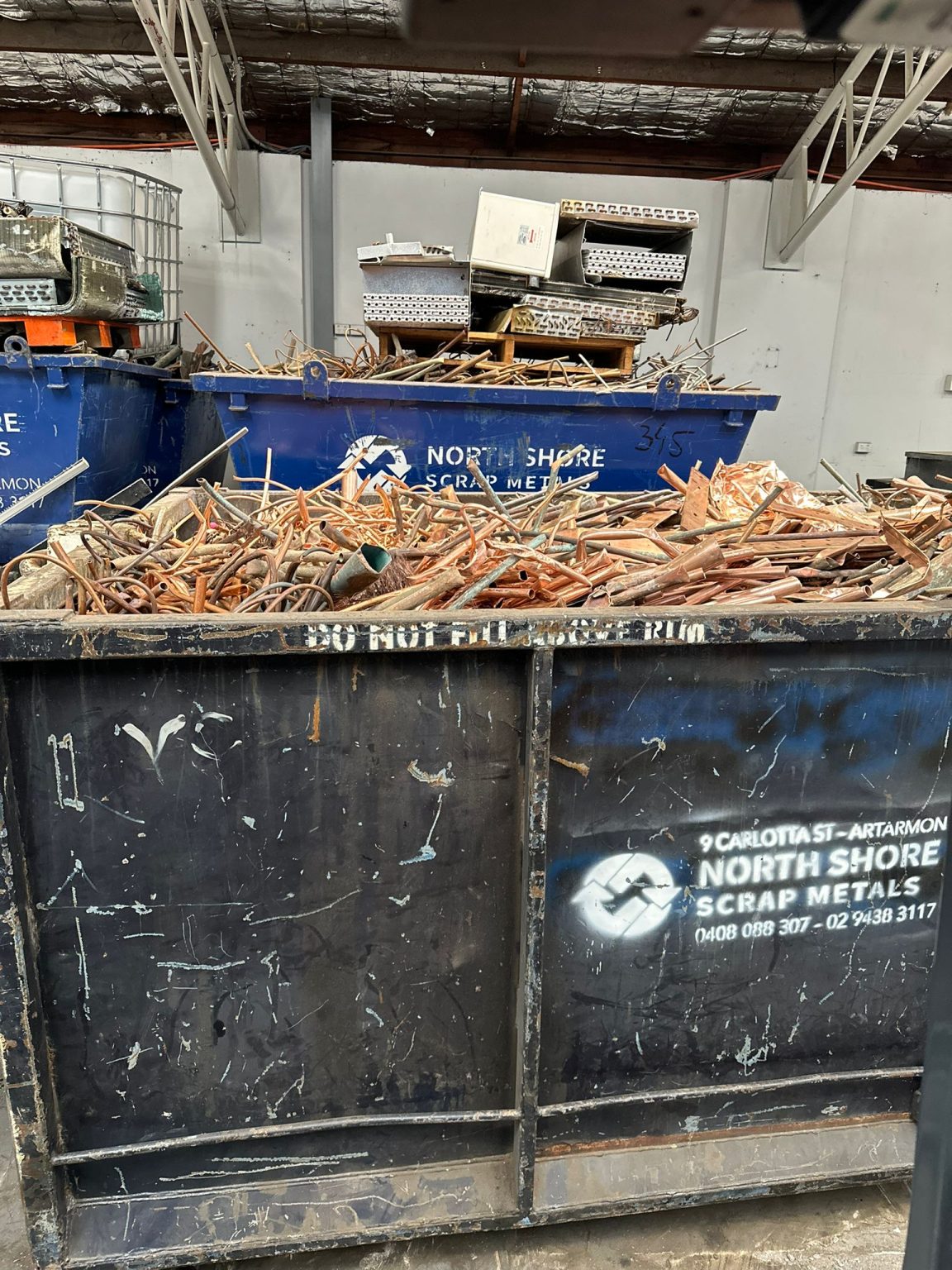 Bin Recycling Solutions at North Shore Scrap Metals Sydney